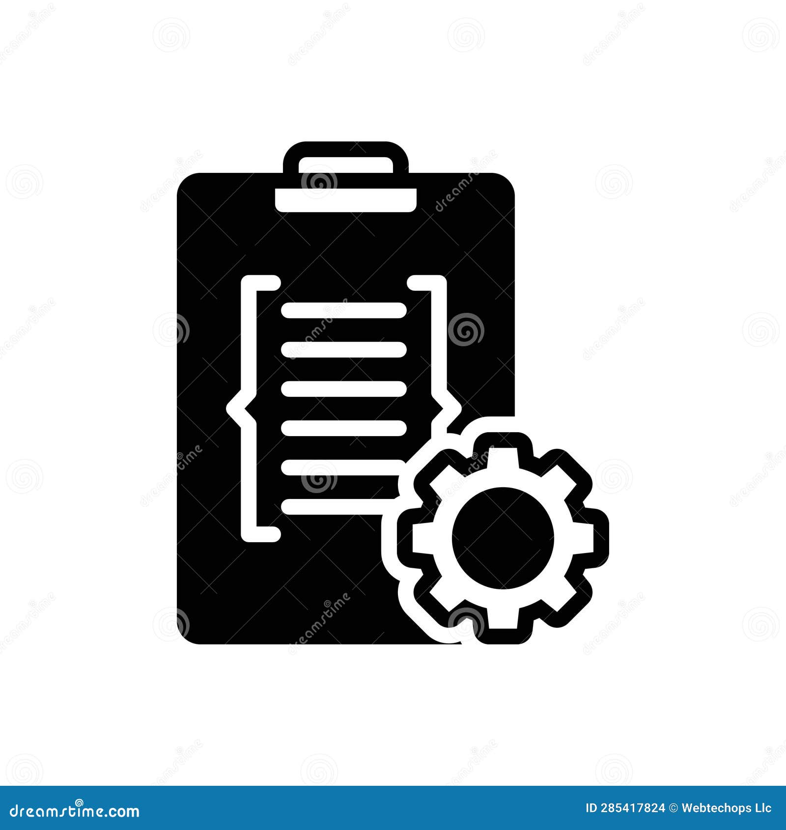 Black Solid Icon for Compilation, Collection and Setting Stock Vector ...
