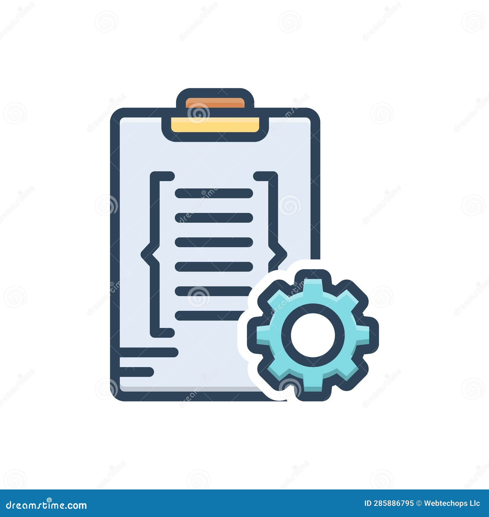 Color Illustration Icon for Compilation, Collection and Setting Stock ...