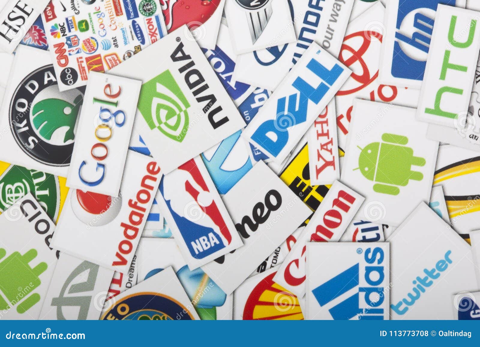 A Compilation of Major US Retail Chains. Editorial Stock Photo - Image ...