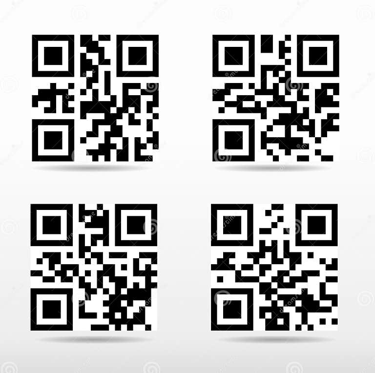 Compilation Qr Code Ready To Scan with Smart Phone Stock Vector ...