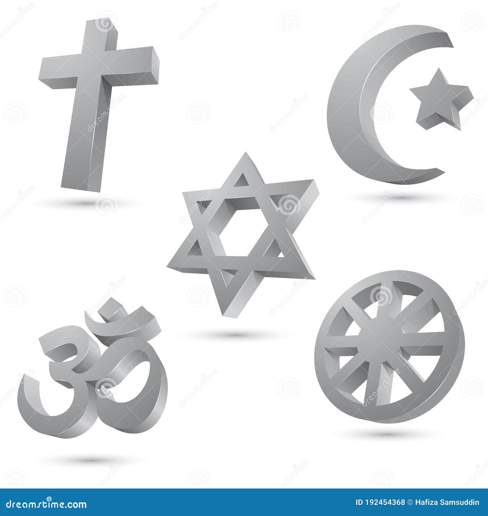 Compilation of Symbols of Different Religions. Stock Vector ...