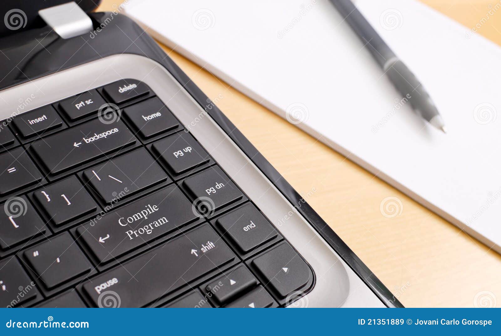 Compile Program Button Stock Image Image Of Javascript 21351889