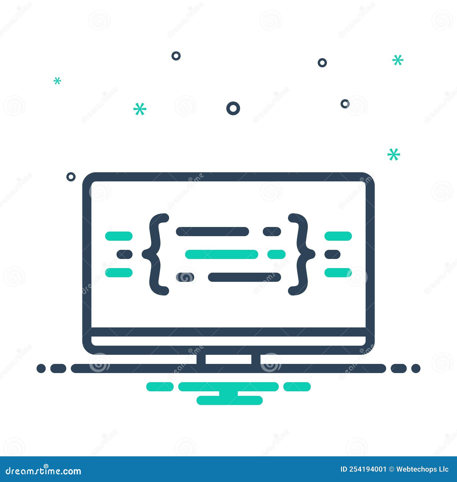 Mix Icon for Compiled, Anthologized and Amass Stock Illustration ...