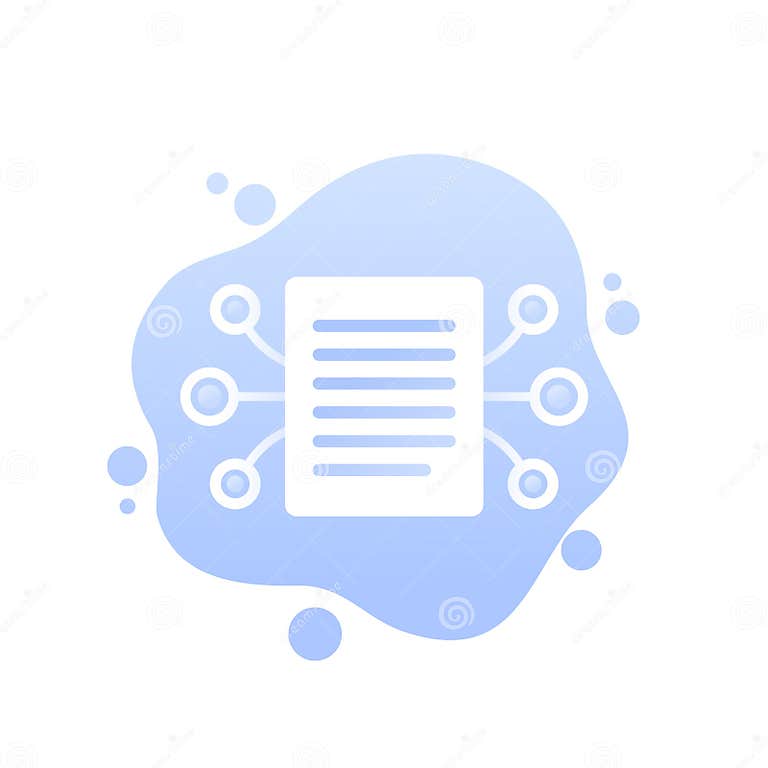 Compiling Data Icon for Web and Apps Stock Illustration - Illustration ...