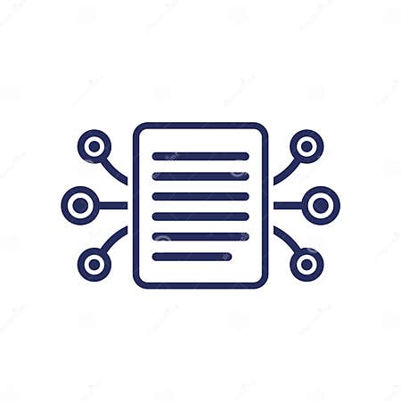 Compiling Data Icon on White Stock Vector - Illustration of format ...