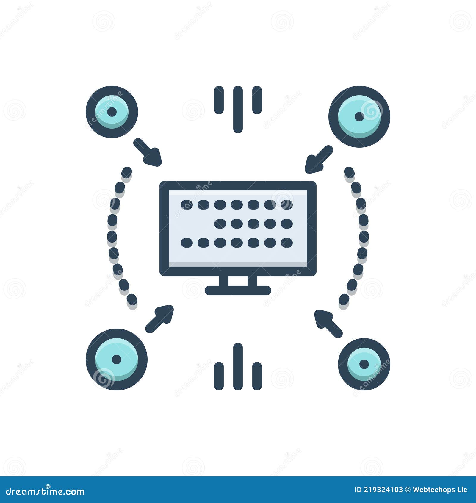 Color Illustration Icon for Compiling, Anthology and Collection Stock ...