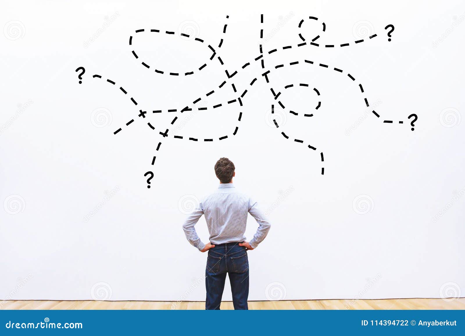 Compito Difficile O Domanda Complesso, Concetto Di Problema Fotografia ...