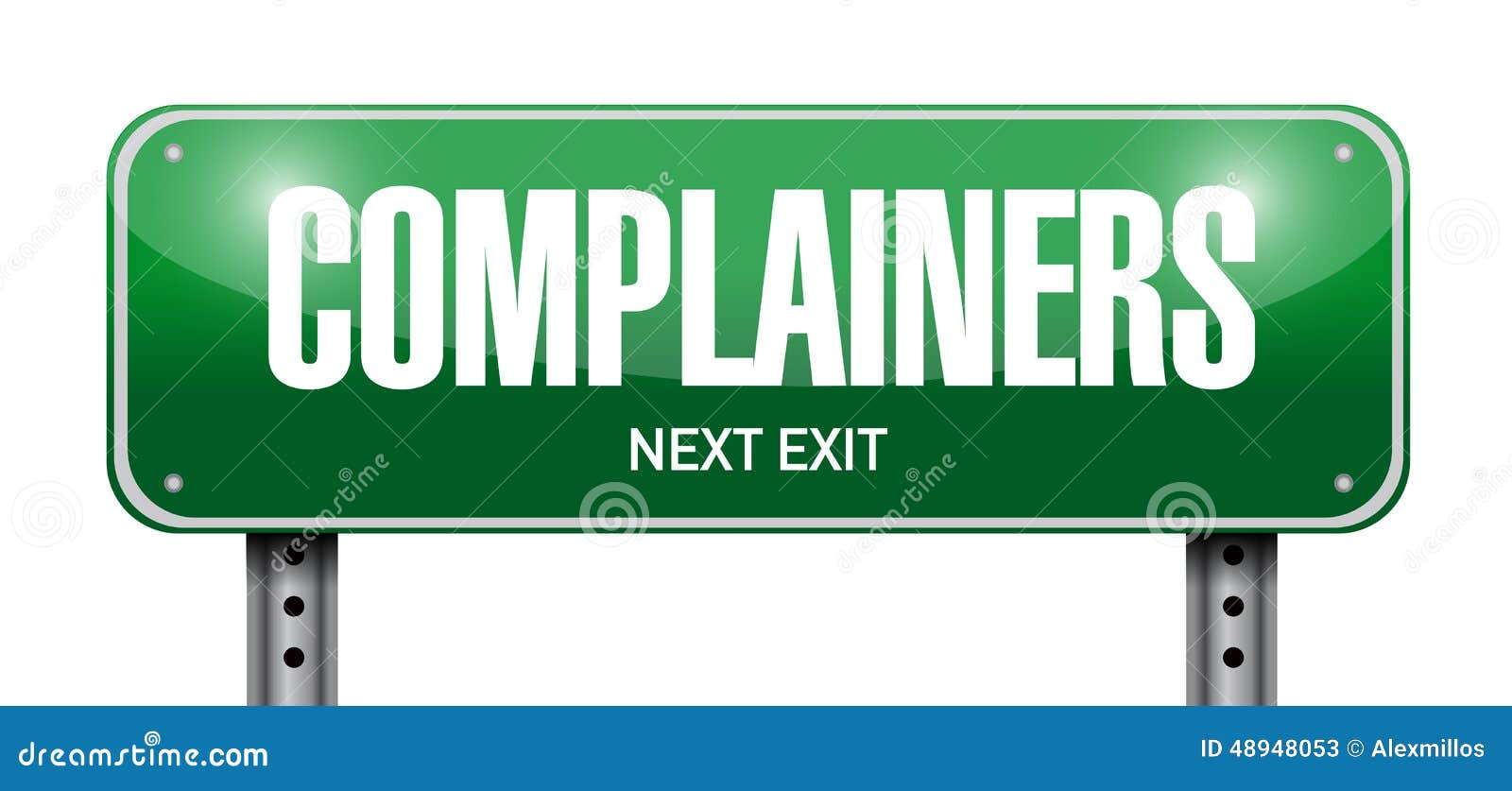 Complainers Street Sign Illustration Design Stock Illustration ...