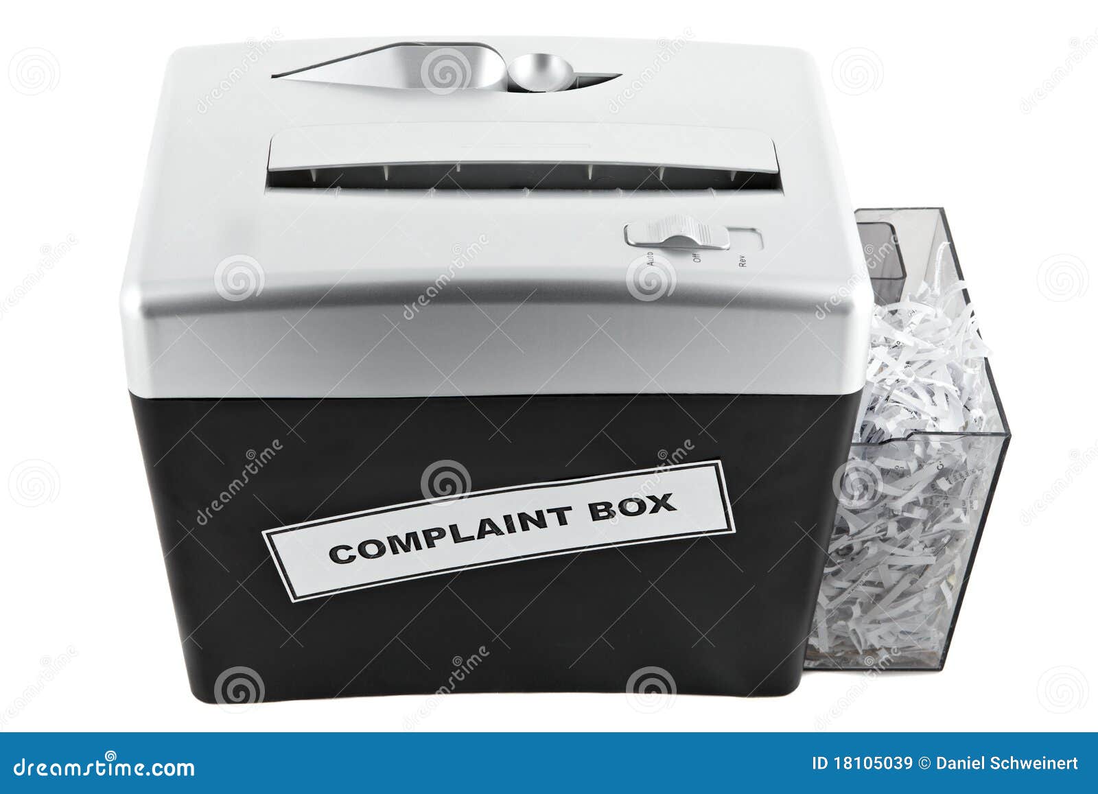 Complaint Box Shredder Isolated Stock Image - Image of note, message ...