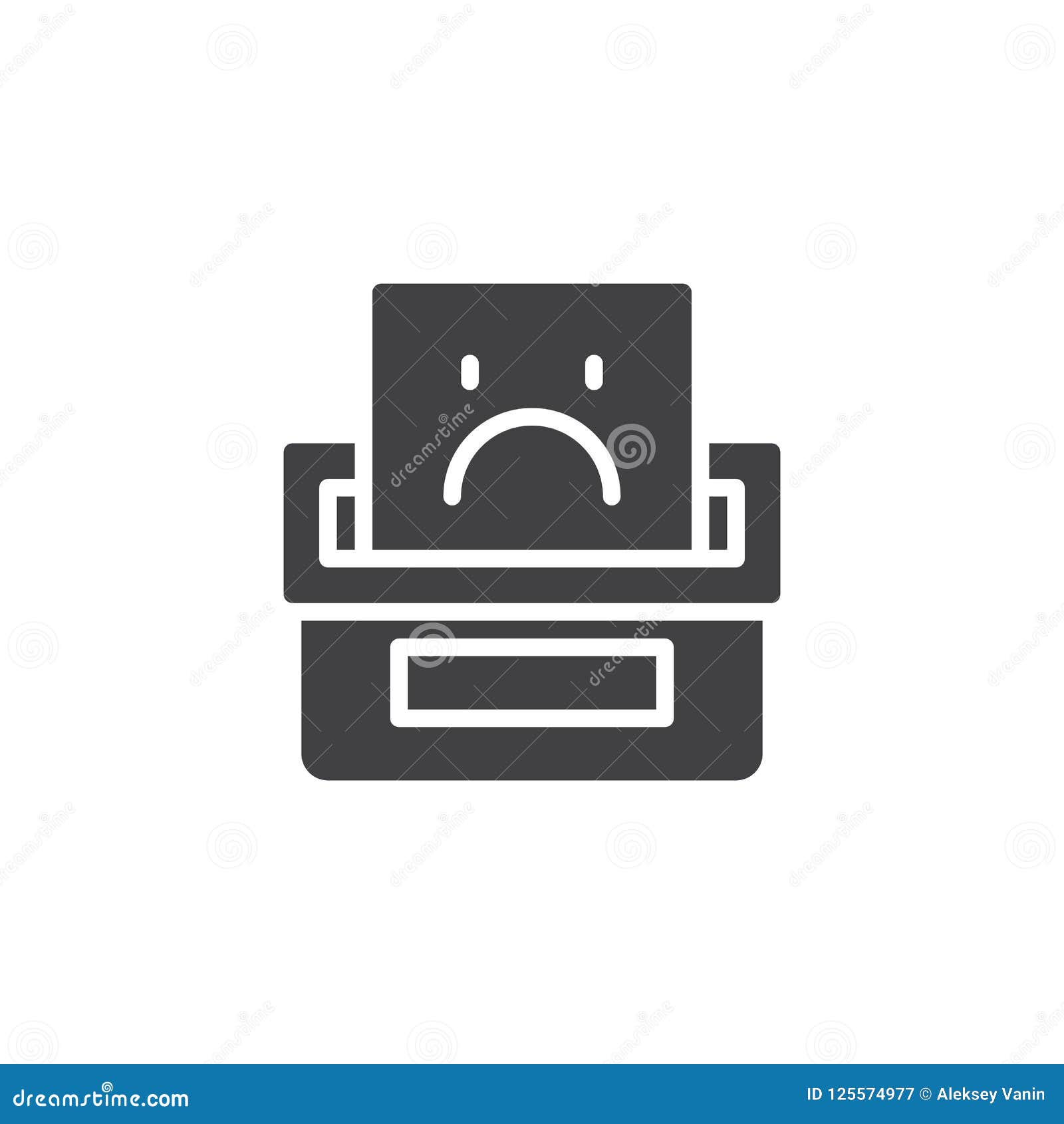 Complaint box vector icon stock vector. Illustration of choice - 125574977