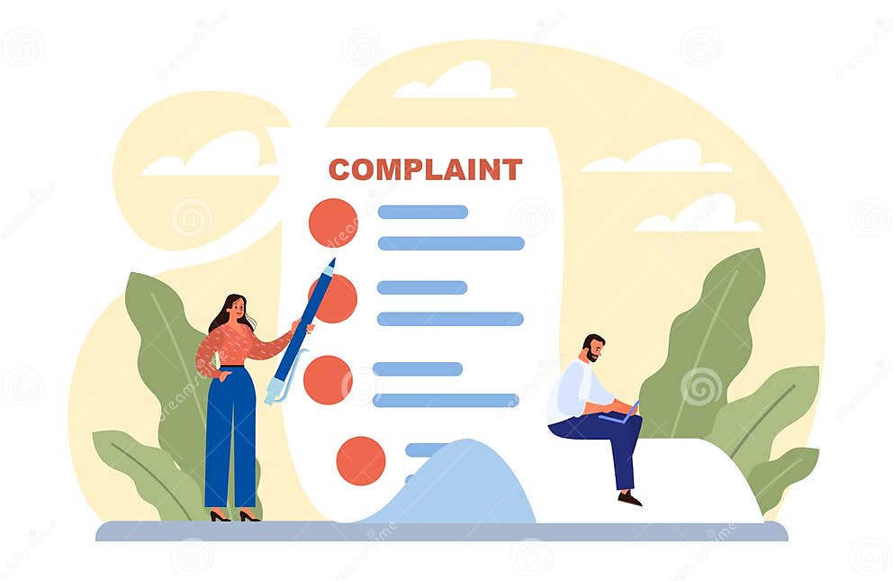 Complaint Concept. Dissatisfaction of Product or Service, Stock Vector ...