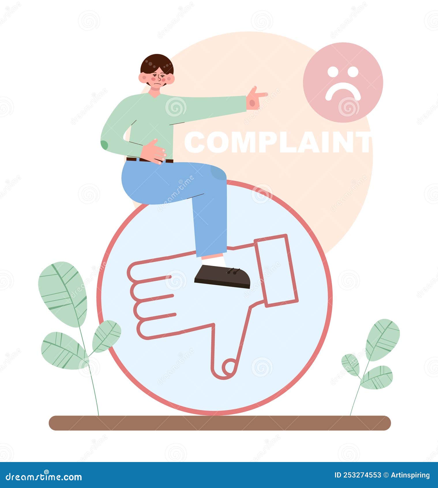 Complaint Concept. Dissatisfaction of Product or Service, Stock ...