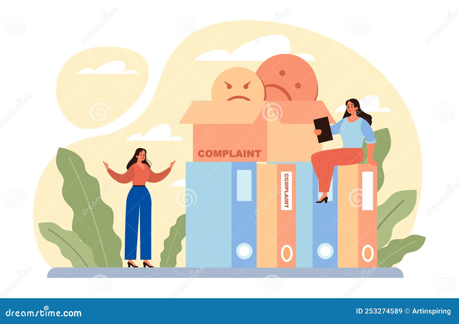 Complaint Concept. Dissatisfaction of Product or Service, Stock Vector ...
