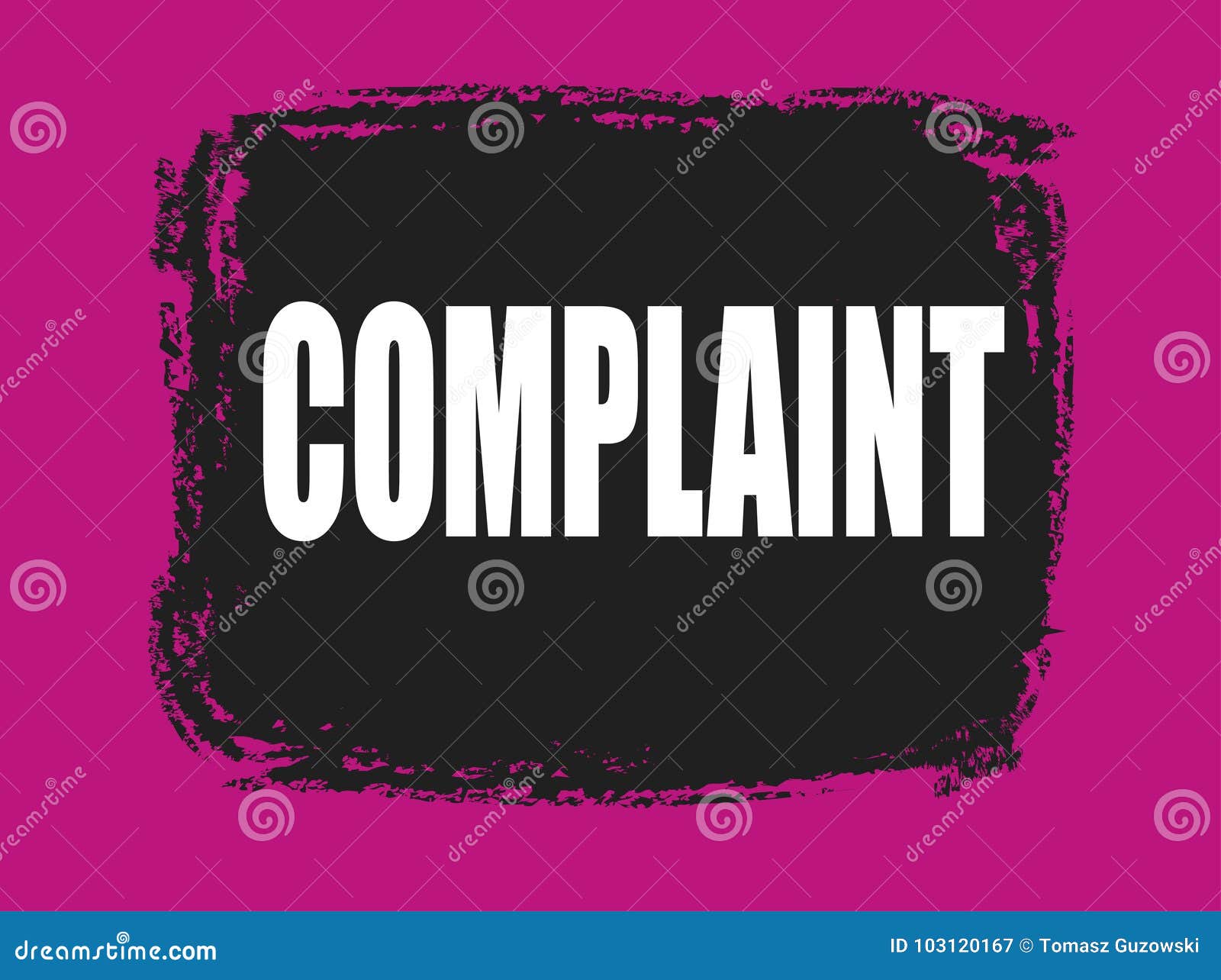 Complaint banner stock illustration. Illustration of label - 103120167