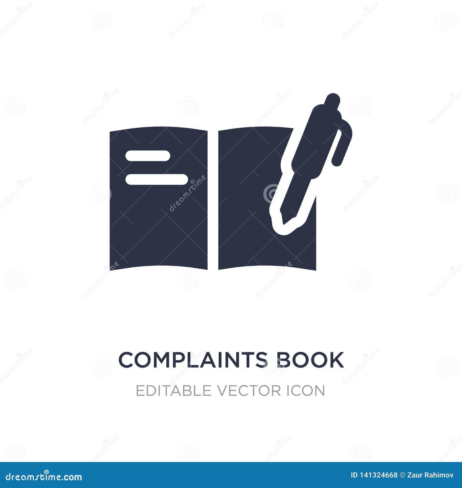 Book Of Complaints, Table Etiquette Icon. Can Be Used For Web, Logo ...