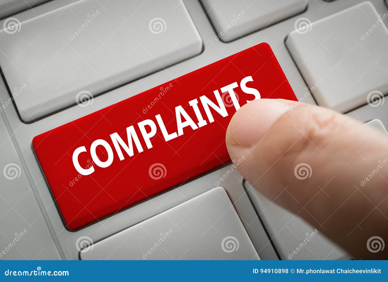 Complaints Button on Computer Keyboard Stock Photo - Image of enter ...