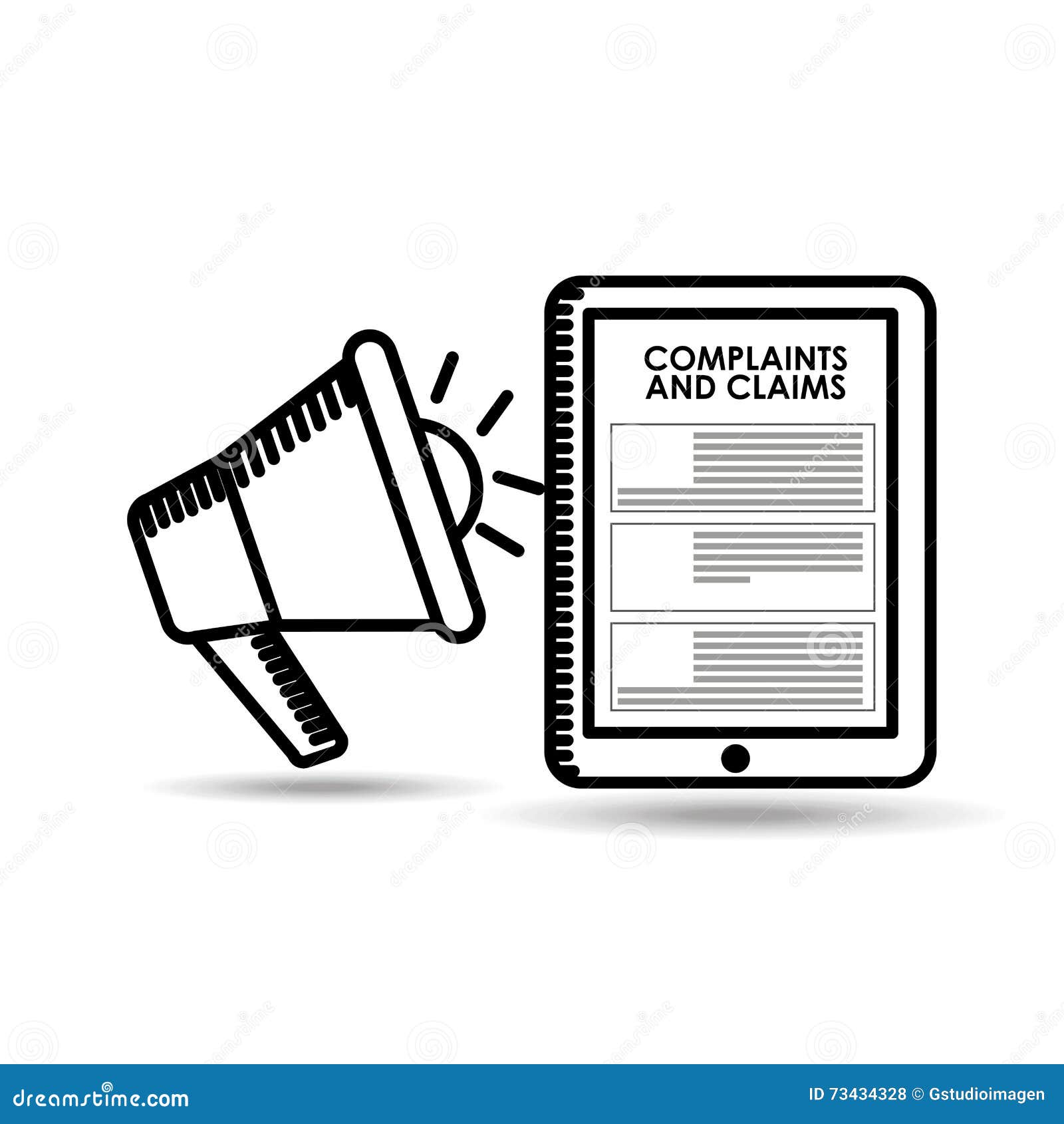 Complaints and Claims Design Stock Illustration - Illustration of ...