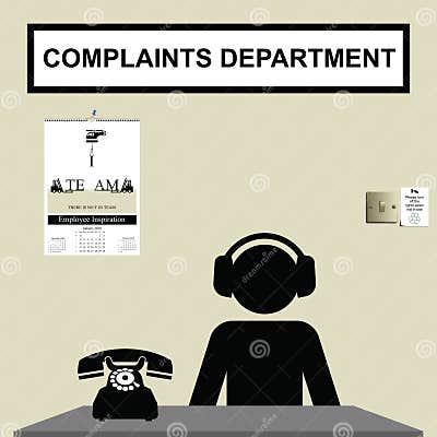 Complaints department stock vector. Illustration of signage - 12220854