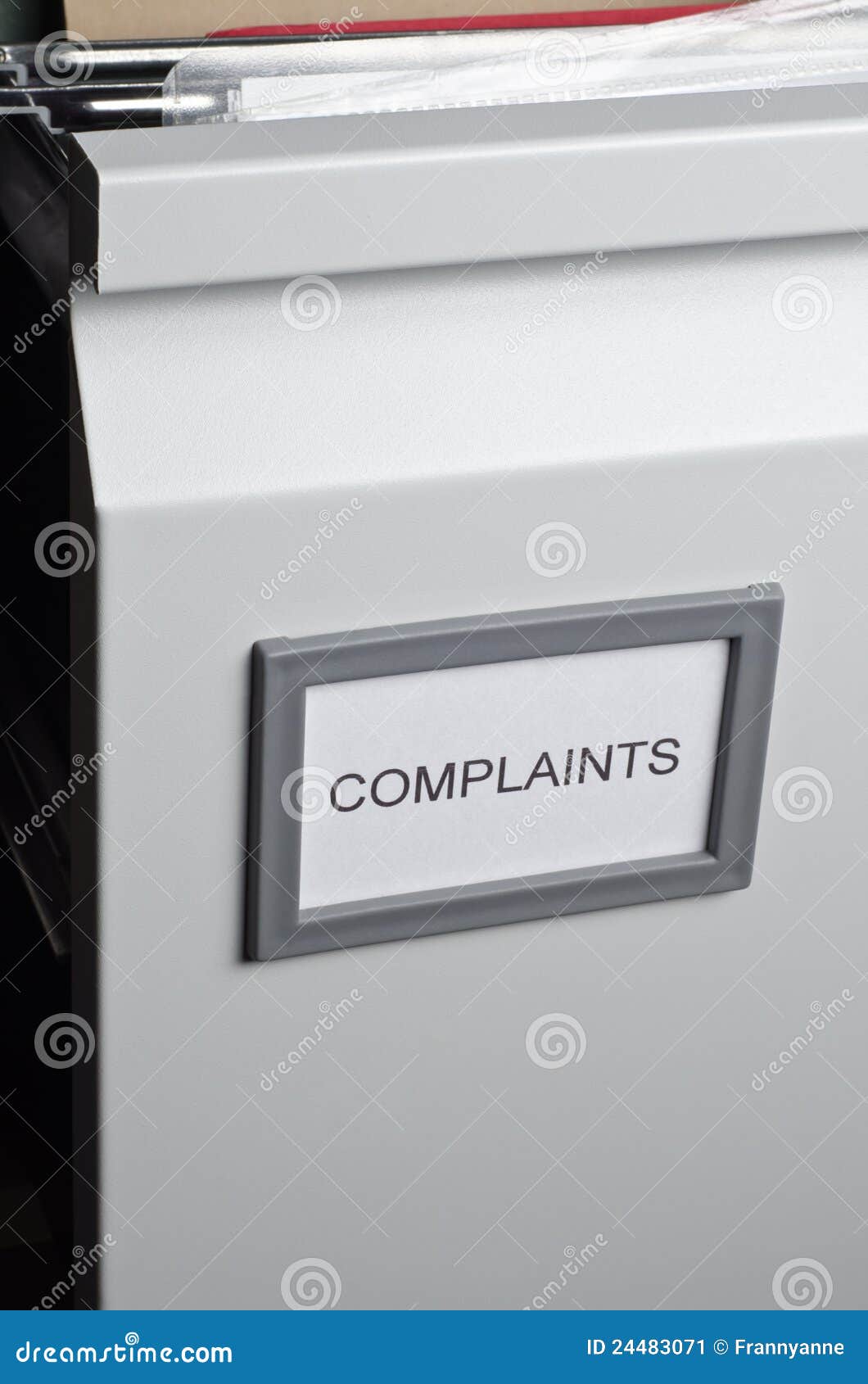 Complaints Files in Drawer stock image. Image of documented - 24483071