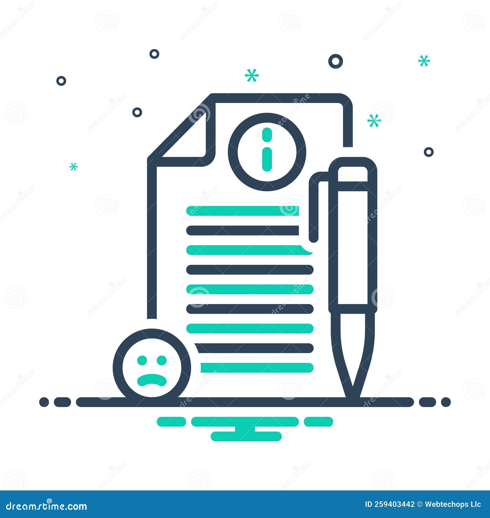 Mix Icon for Complaints, Grievance and Accusation Stock Illustration ...