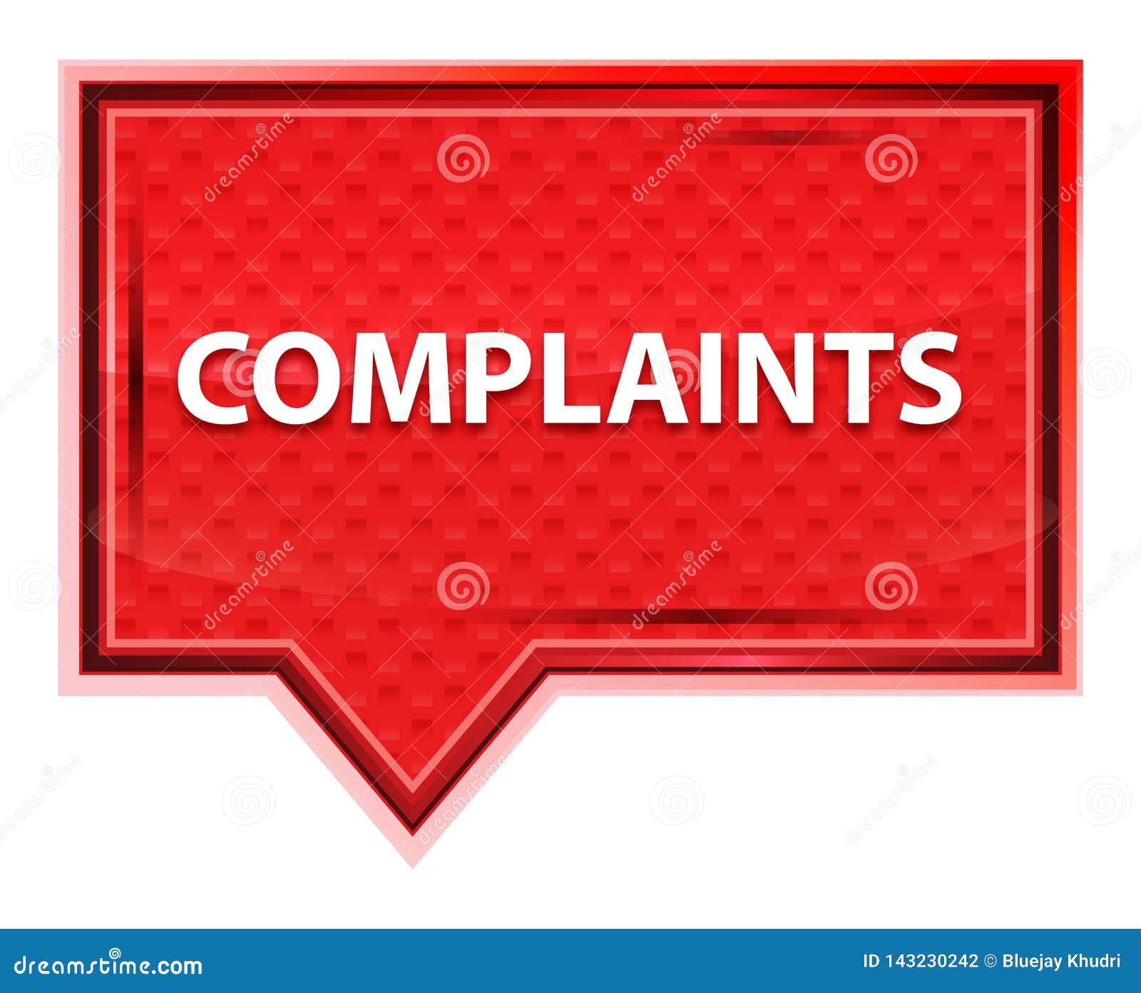 Complaints Misty Rose Pink Banner Button Stock Illustration ...