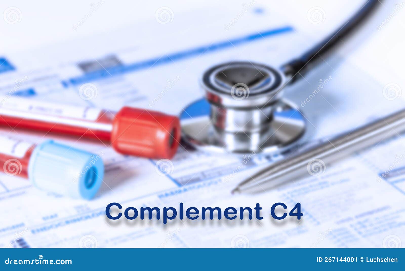 Complement C4 Testing Medical Concept. Checkup List Medical Tests with ...