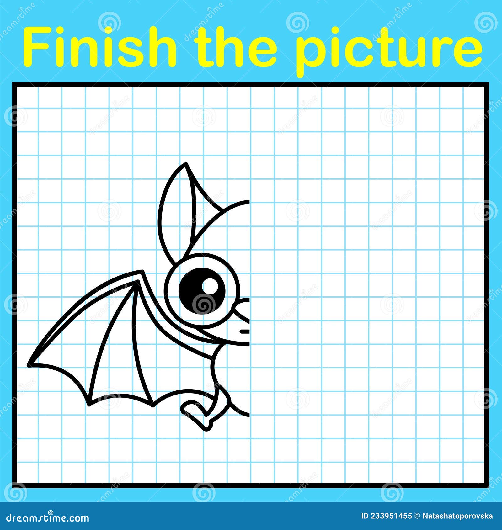 Complement the Vampire Bat with a Symmetrical Picture and Paint it. a ...