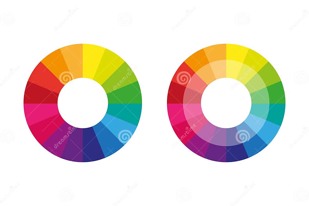 Complementary Color Wheel Flat Vector Icon for Apps and Websites ...