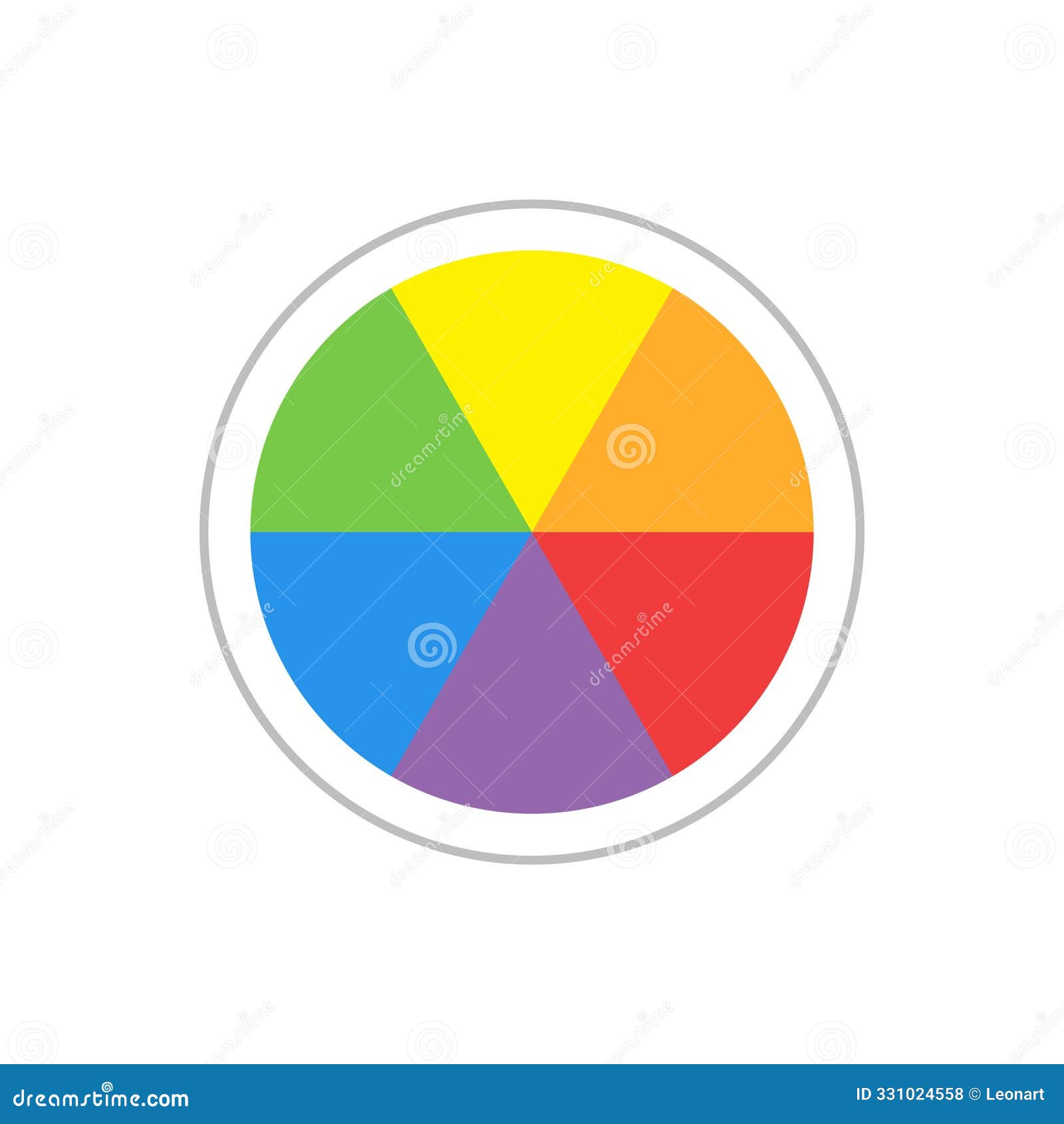 Complementary Colors. Primary and Secondary Colors Stock Illustration ...