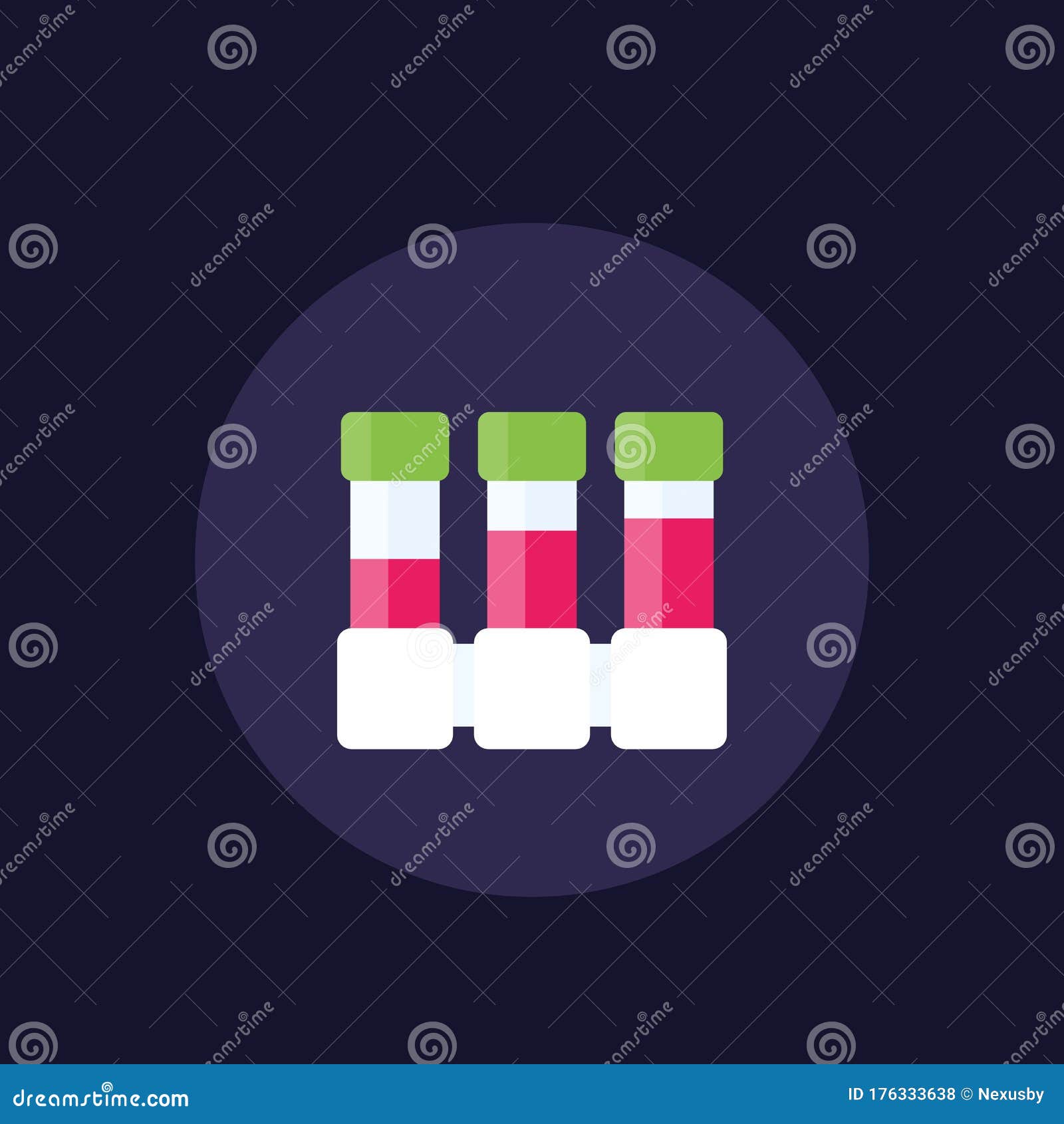 Complete Blood Count, Vector Icon Stock Vector - Illustration of ...