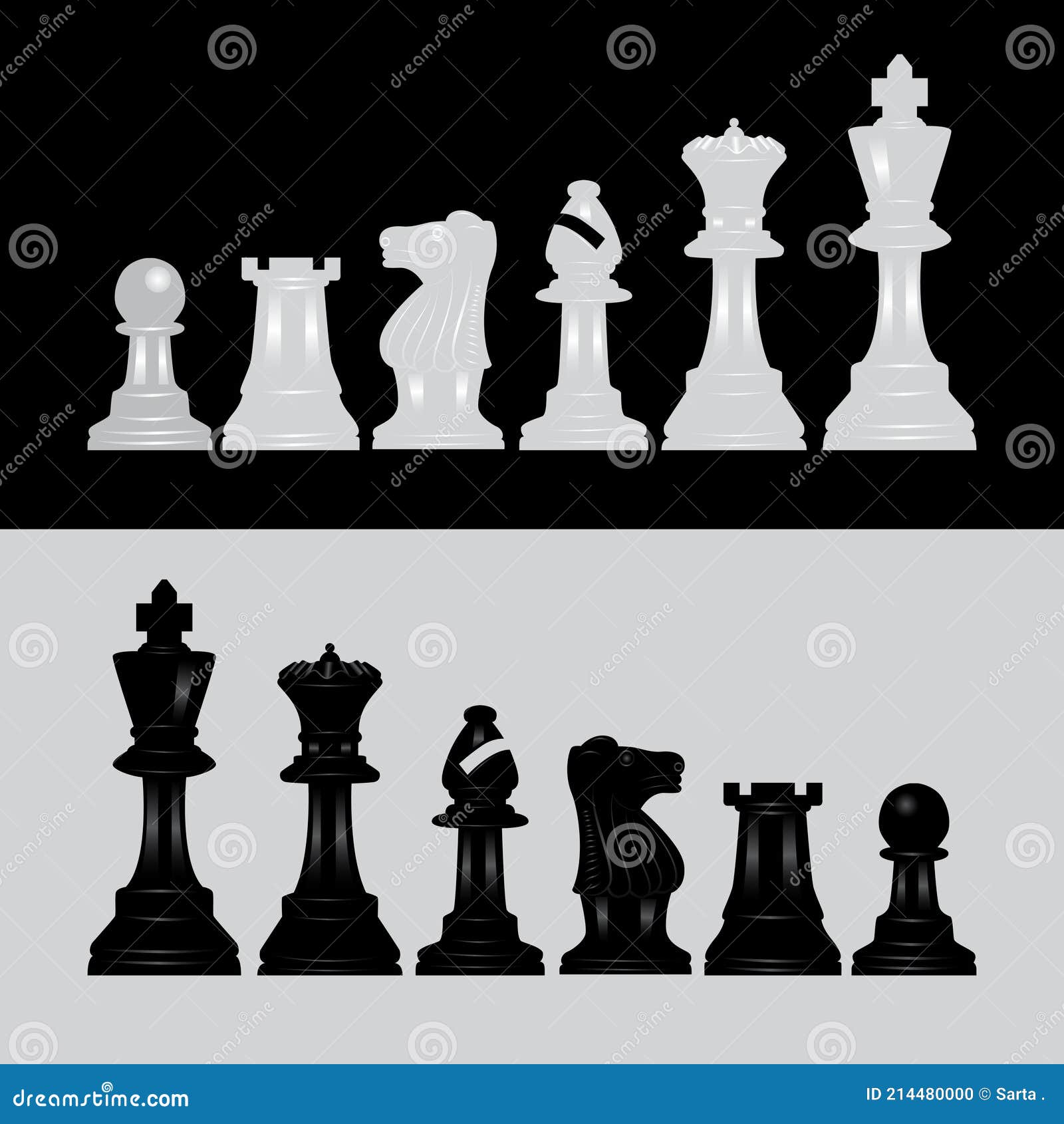 Complete Chess Vector Illustration Bundle Set Stock Vector ...