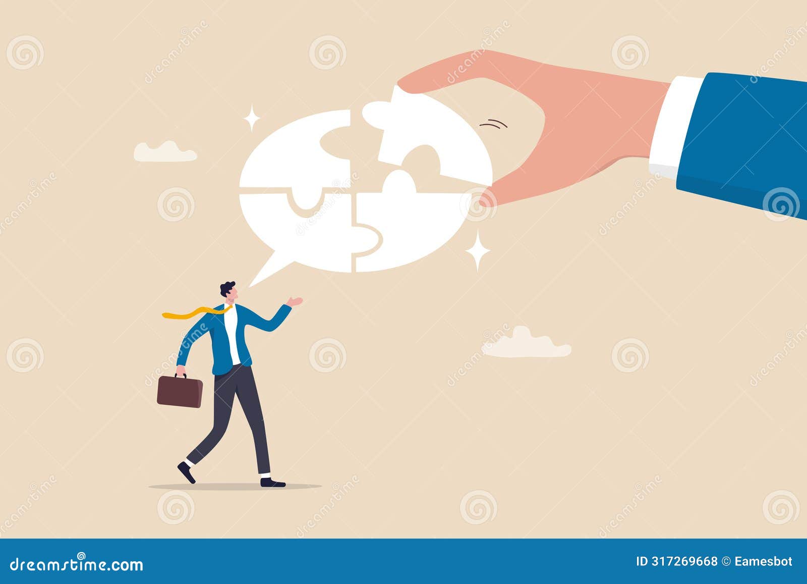 Complete Communication Speech Bubble, Solve or Help Employee ...