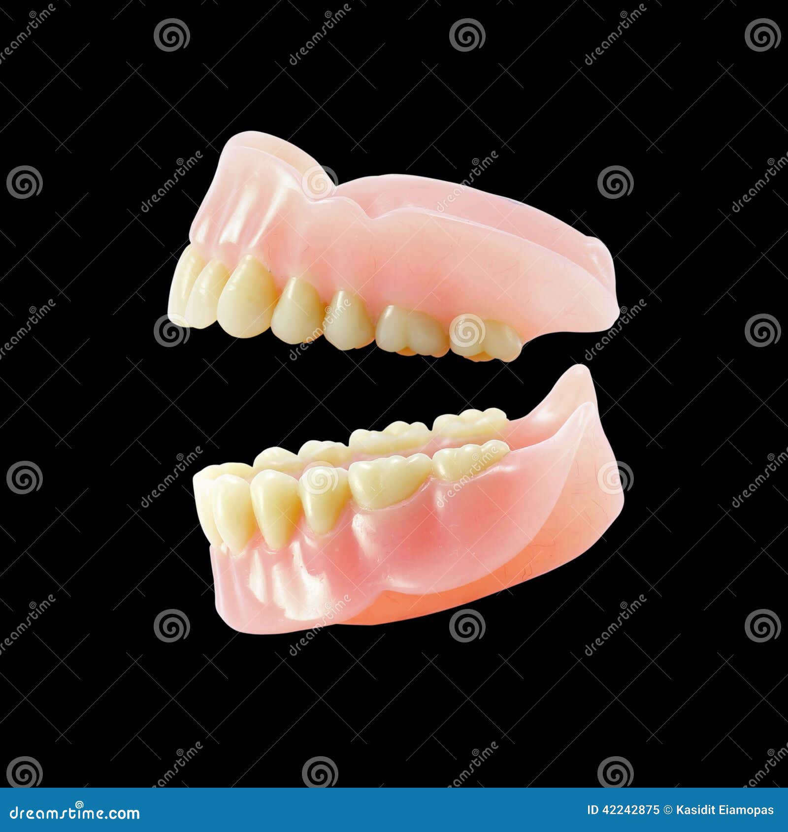 Complete Dentures In Glass Stock Image | CartoonDealer.com #41977507