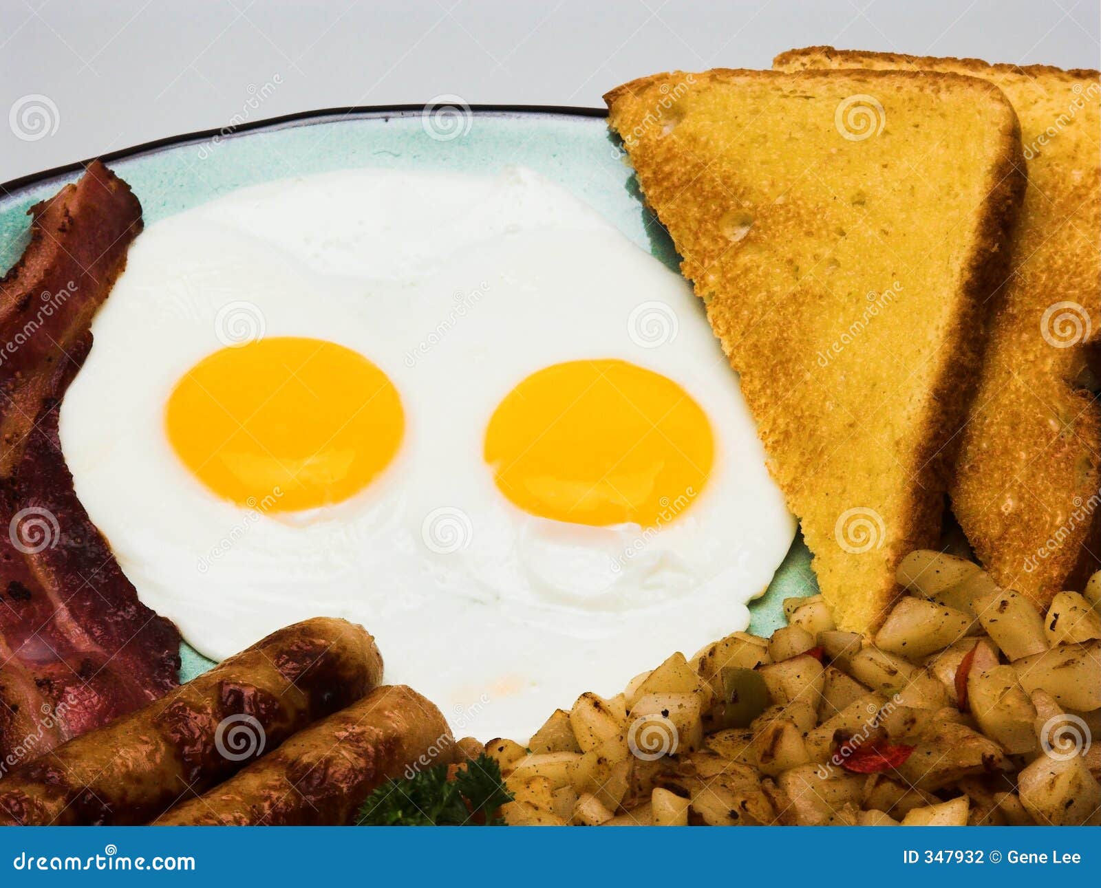 Complete Egg Breakfast stock photo. Image of fattening - 347932