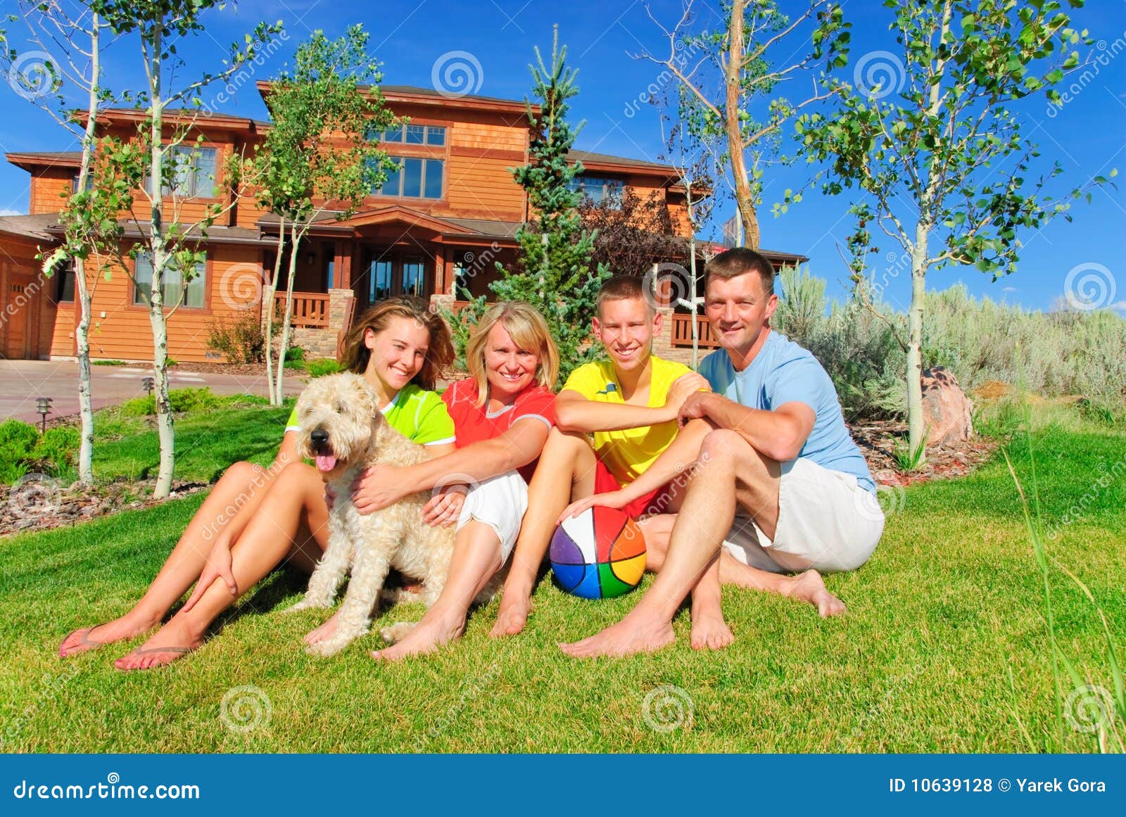 Complete family stock photo. Image of animal, clear, mother - 10639128