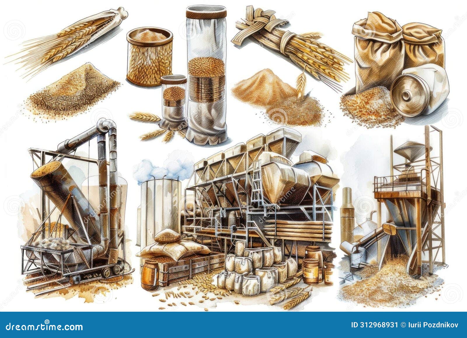 Complete Flour Production Line Process from Milling To Packaging in ...