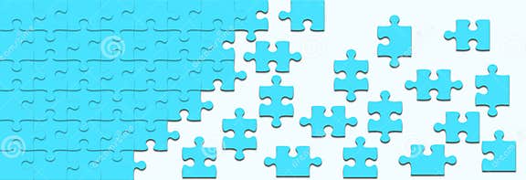 Complete the half puzzle stock illustration. Illustration of ...