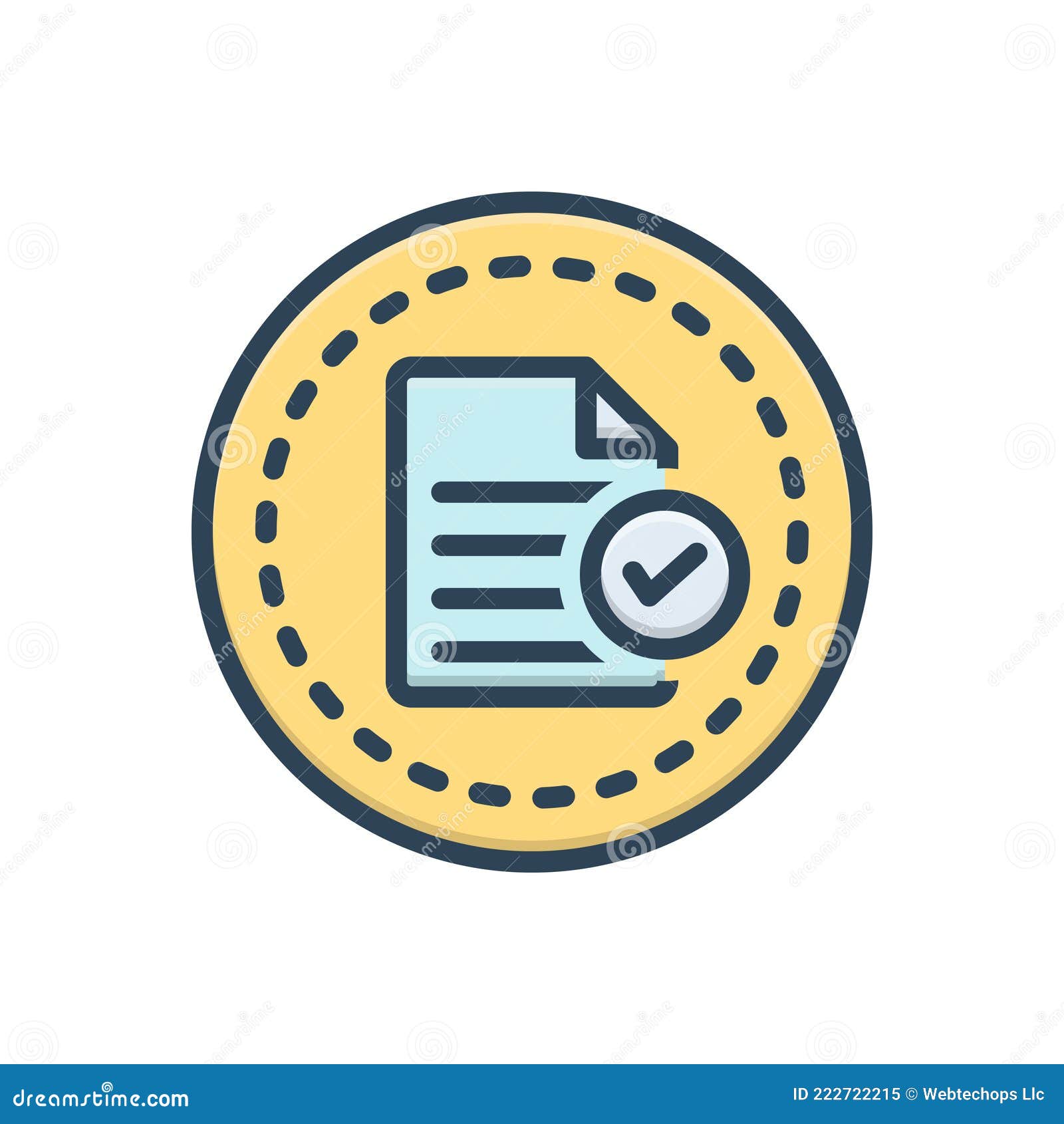 Color Illustration Icon for Complete, Finished and Ended Stock ...