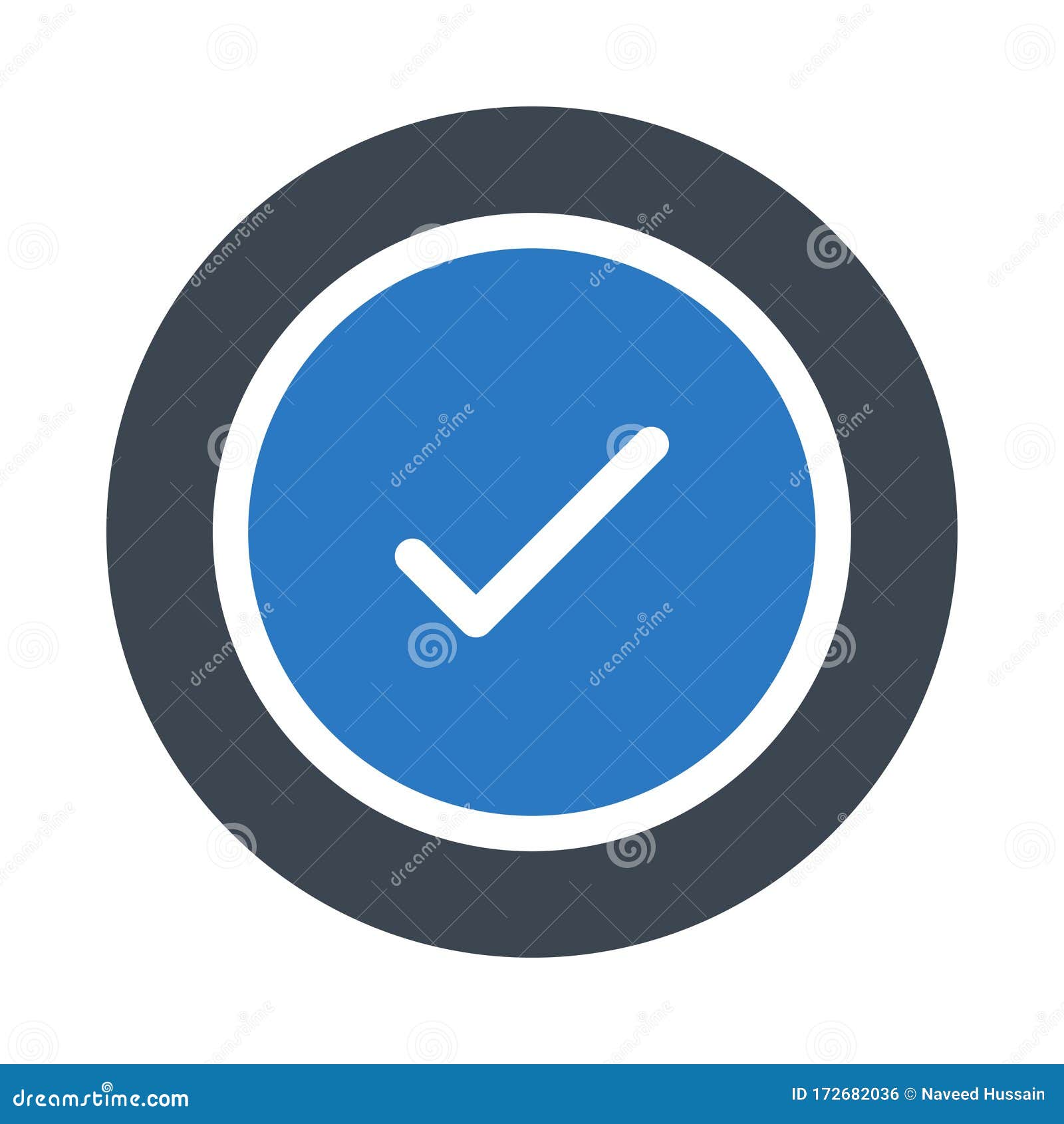 Complete Vector Glyph Color Icon Stock Vector - Illustration of round ...