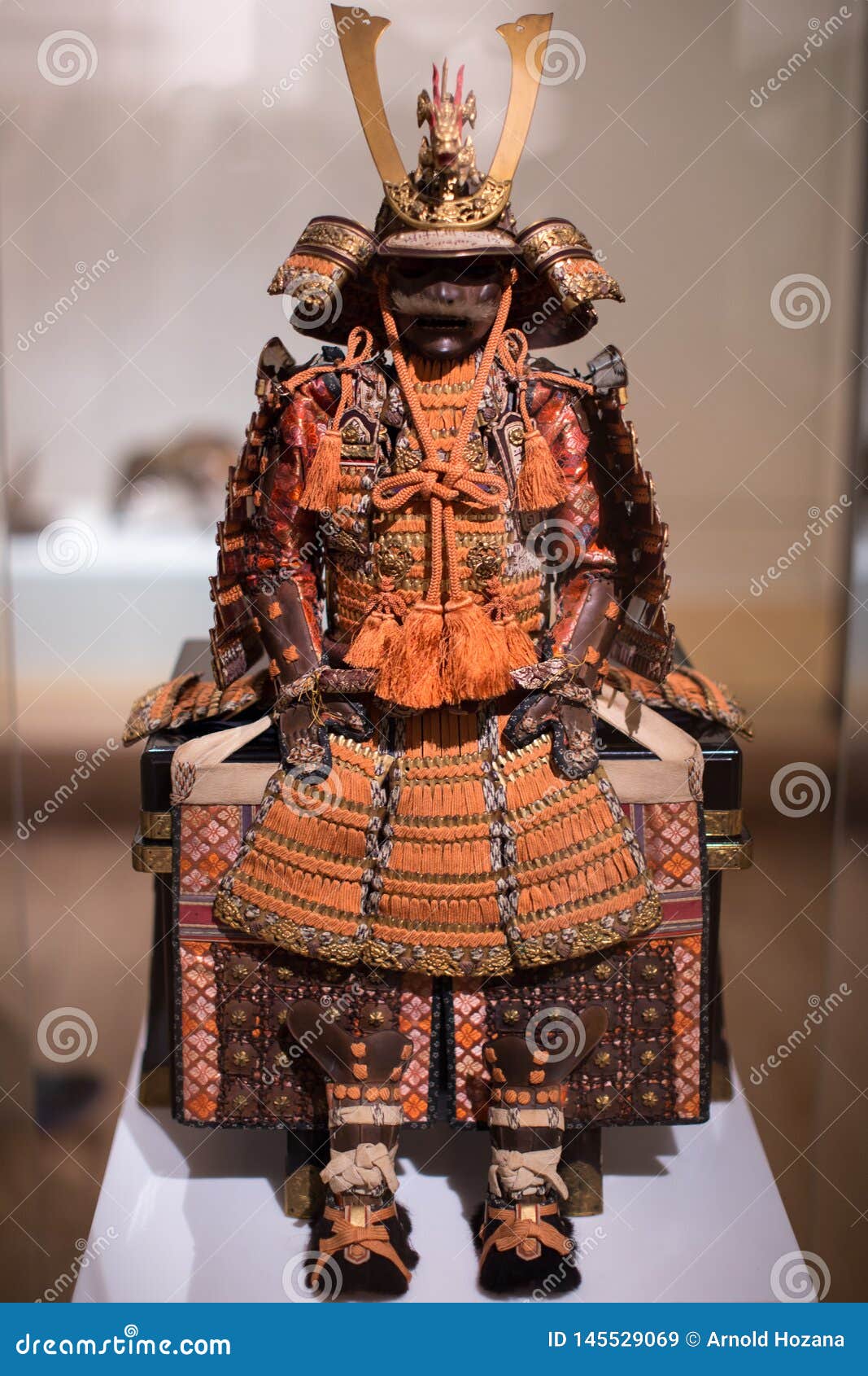 Japanese Samurai Armor on Display Editorial Stock Image - Image of ...