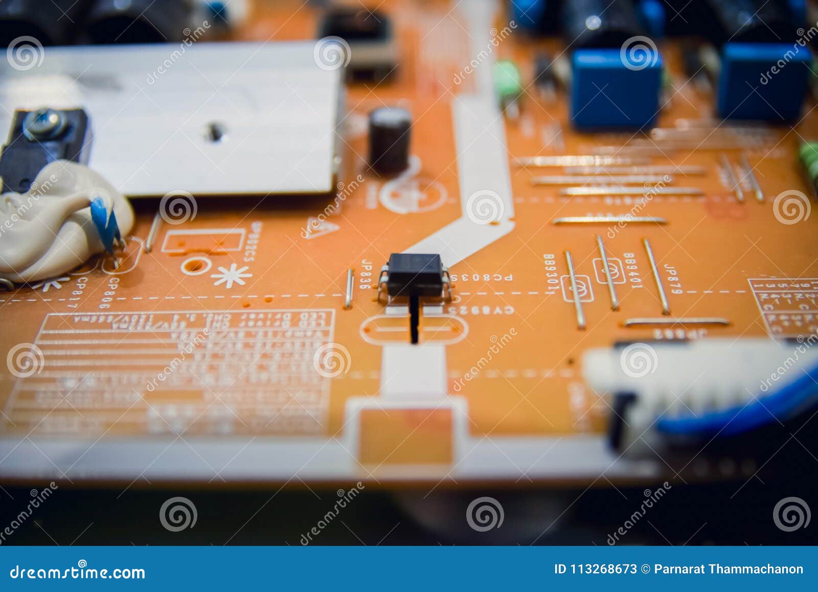Complete main board stock image. Image of hardware, diode - 113268673