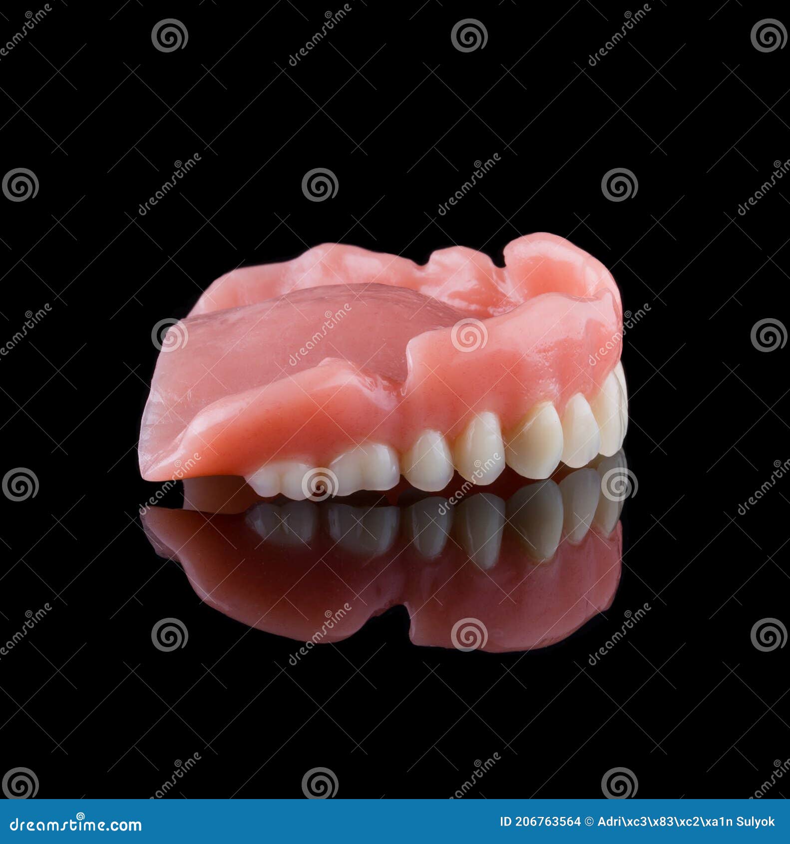 Complete maxillary denture stock photo. Image of healthy - 206763564