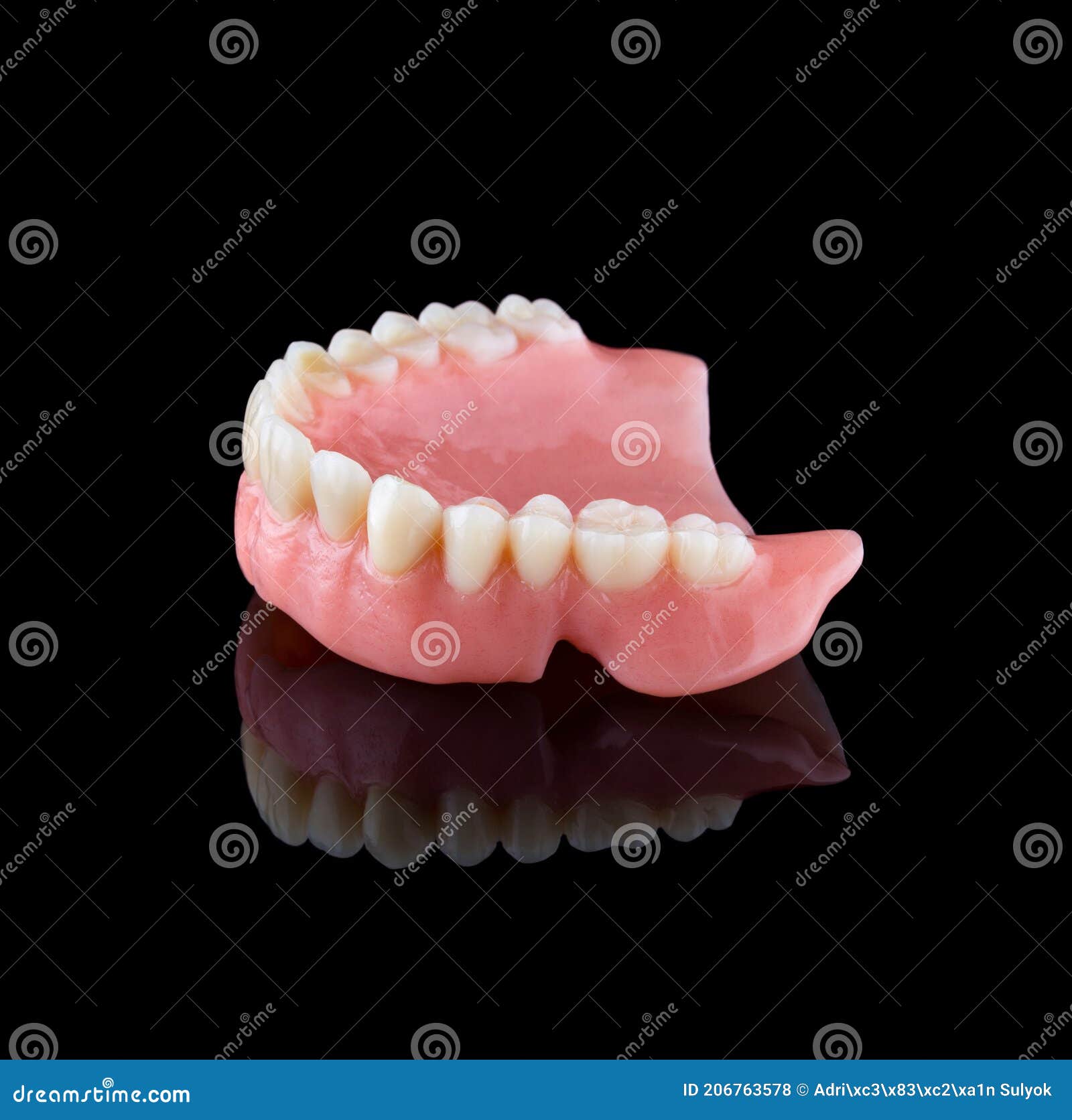 Complete maxillary denture stock photo. Image of dentist - 206763578