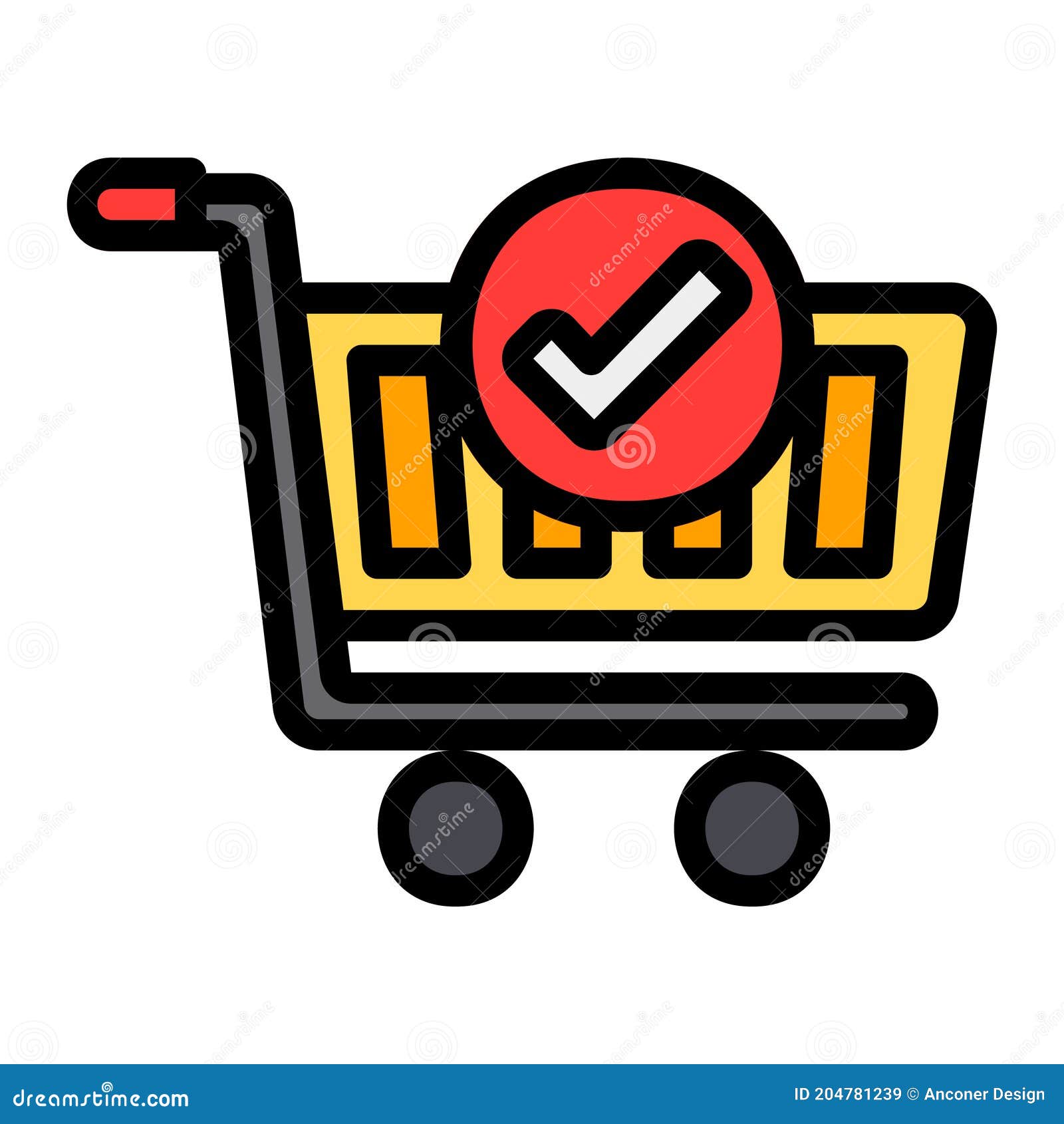 Complete Order Icon in Filled Line Style for Any Projects Stock Vector ...