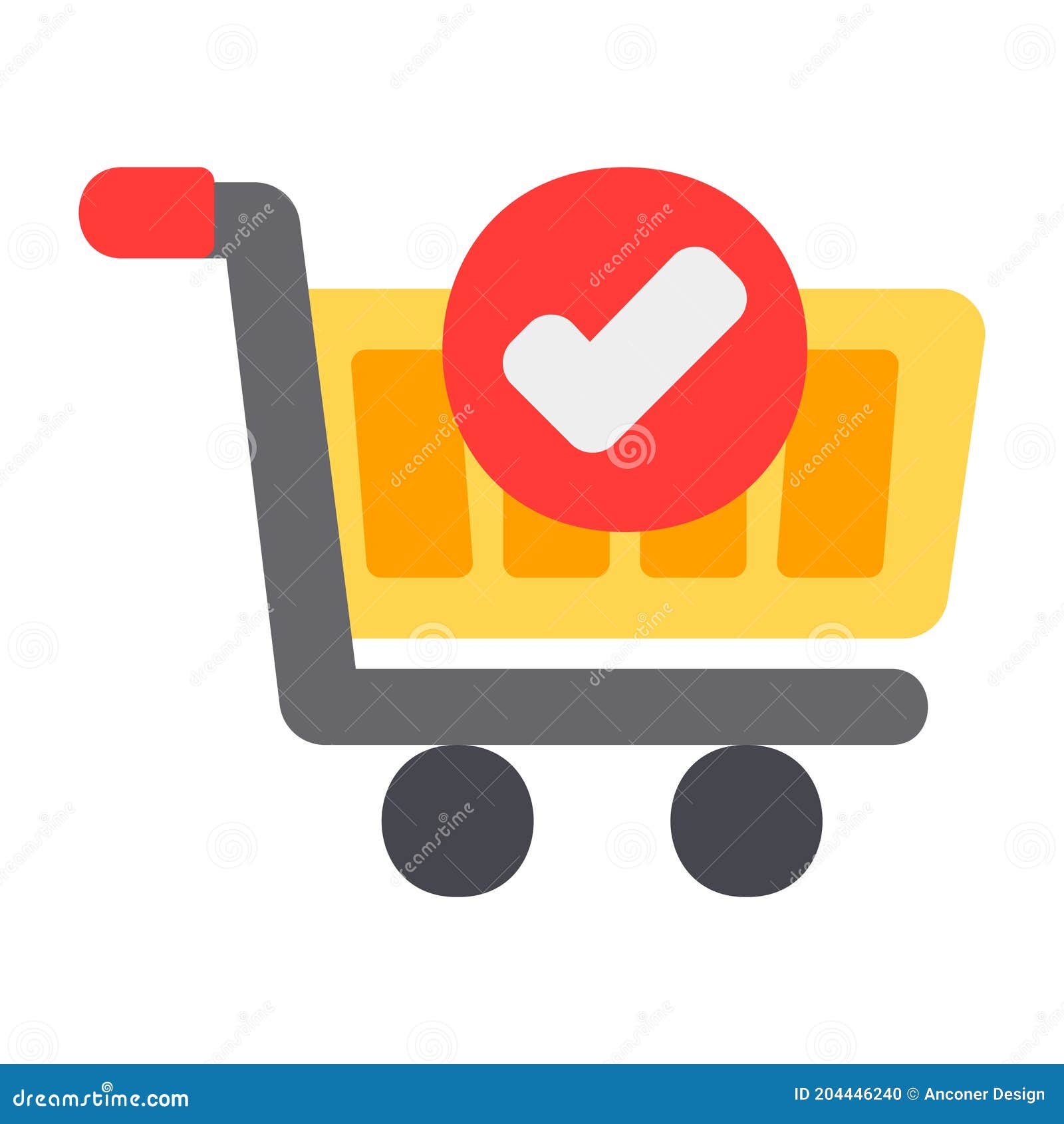 Complete Order Icon in Flat Style for Any Projects Stock Vector ...