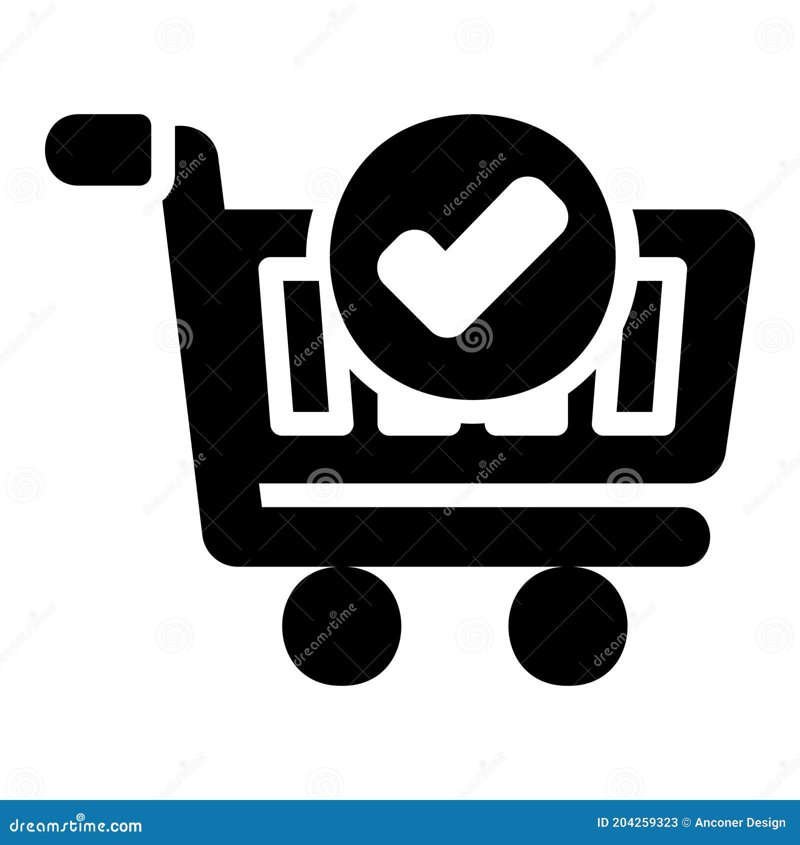 Complete Order Icon in Solid Style for Any Projects Stock Vector ...