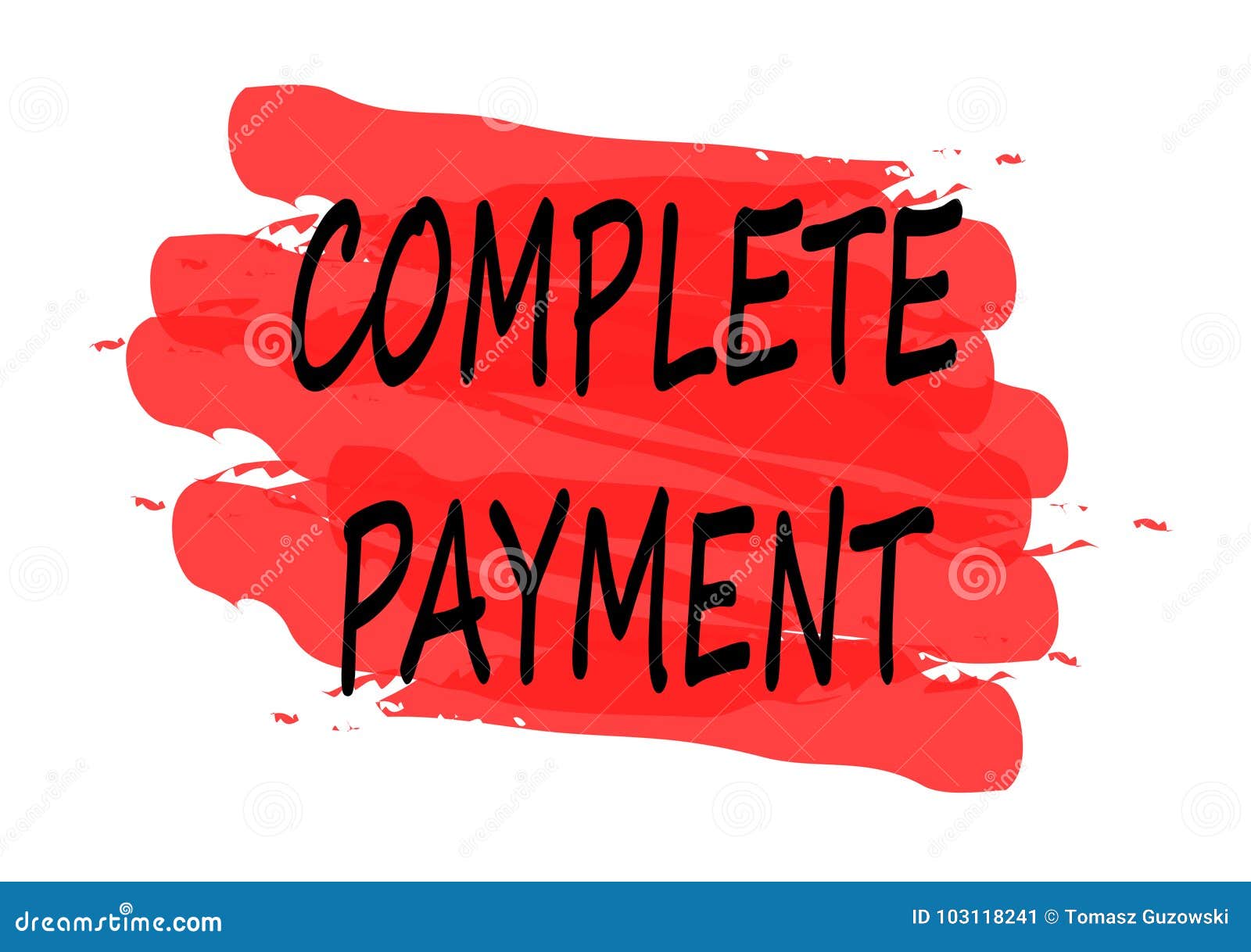 Complete payment banner stock illustration. Illustration of complete ...
