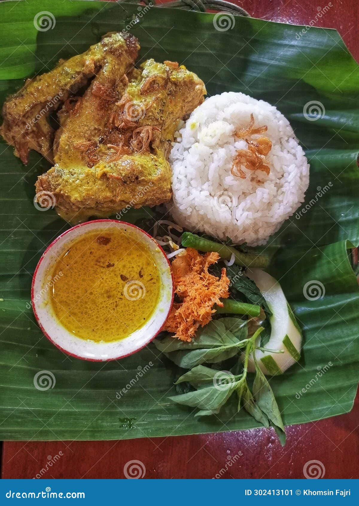 A Complete Portion of Lodho Chicken Typical of Tulungagung District on ...