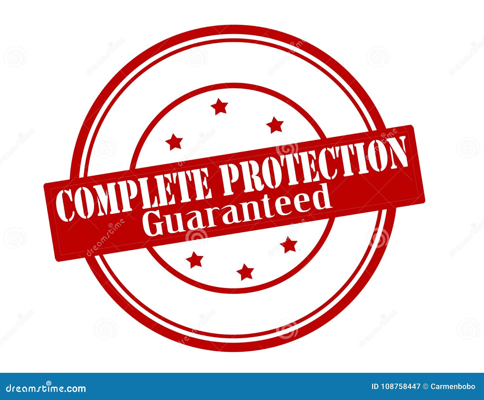 Complete protection stock illustration. Illustration of concept - 108758447