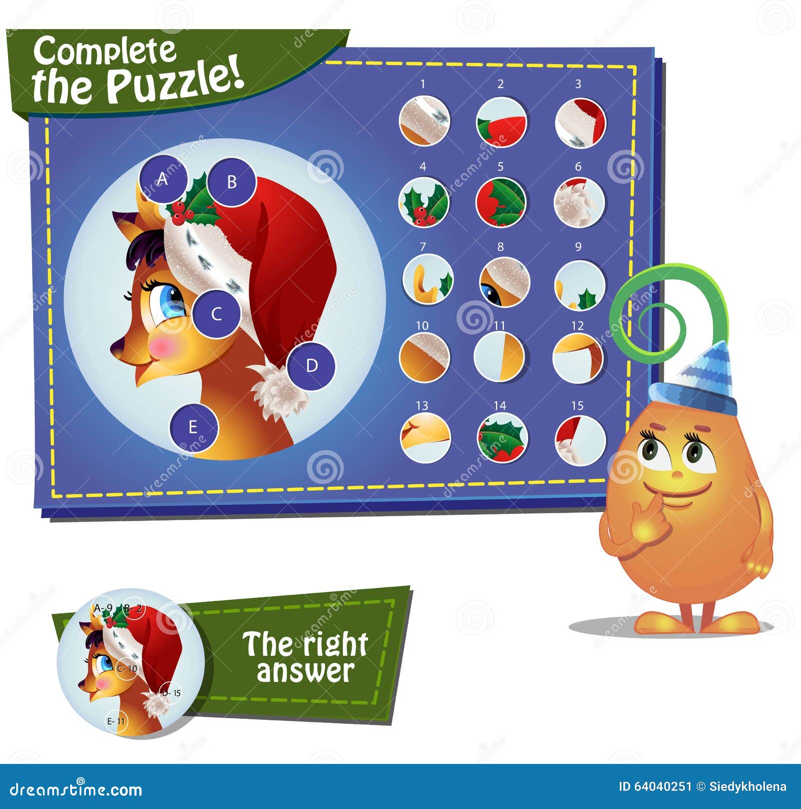 Complete the puzzle stock illustration. Illustration of riddle - 64040251